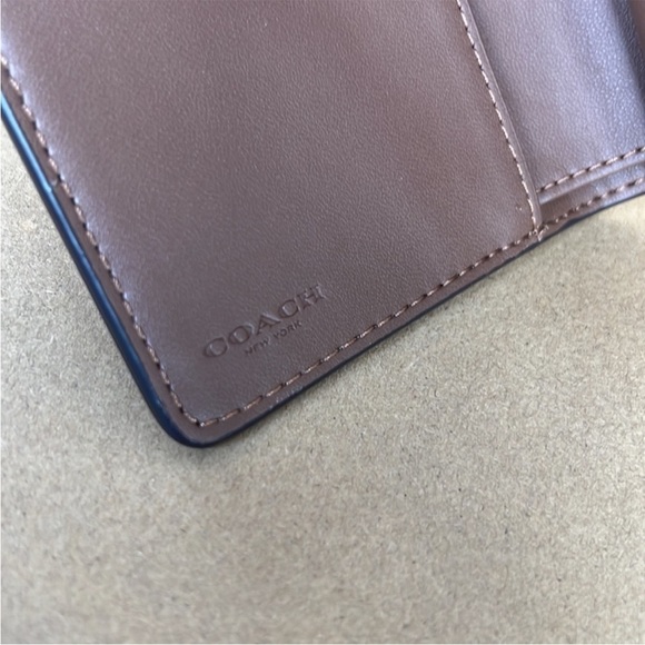 Coach | Bags | Coach Medium Corner Zip Wallet In Signature Canvas With ...